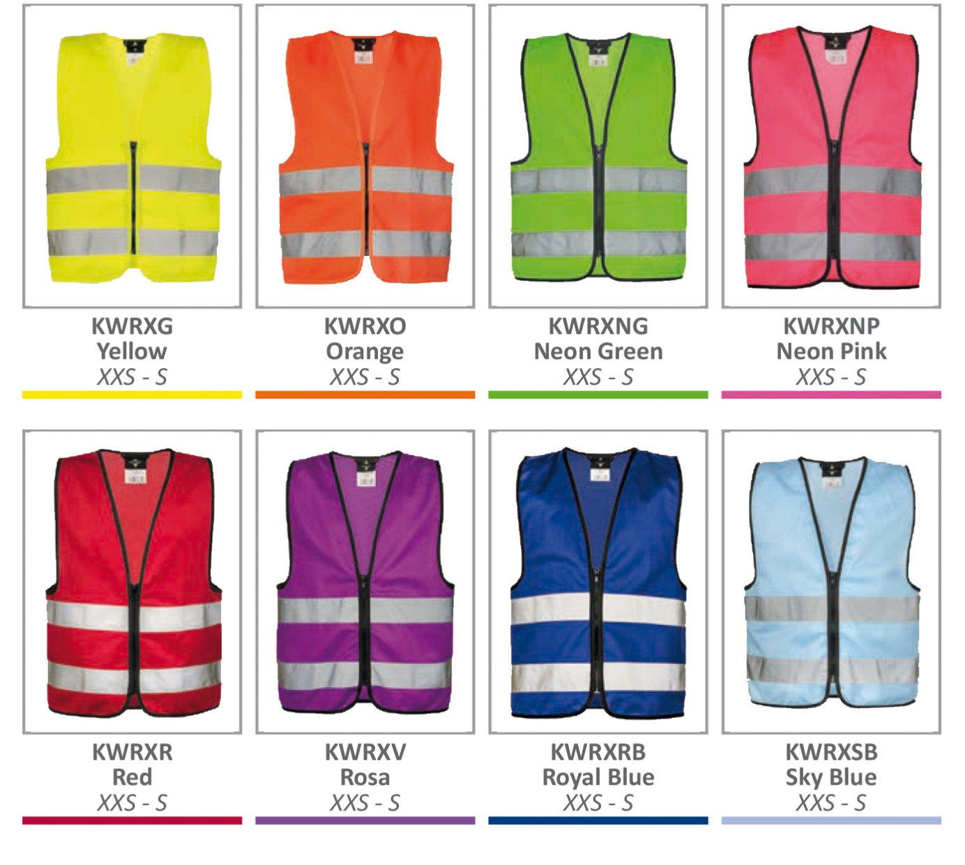 Fluo hesje Kids met rits - The Picture Shop